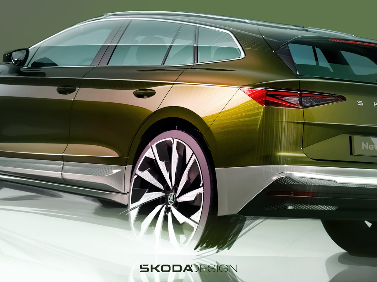 Škoda onthult eerste schetsen nieuwe Enyaq | De Waal Autogroep